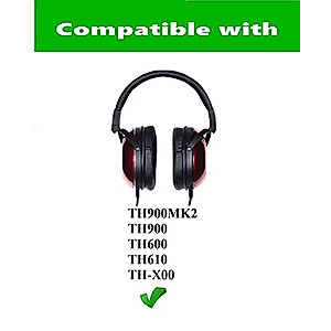 VEKEFF Replacement Ear Pads Compatible with TH900/TH610/TH600/TH-X00 Headphones (TH900)