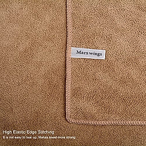 Microfiber Bath Towel Bath Sheets 2 Pack (32 x 71 Inch) Oversized Extra Large Super Absorbent Quick Fast Drying Soft Eco-Friendly Towels for Body Bathroom Travel (2PCS Camel)
