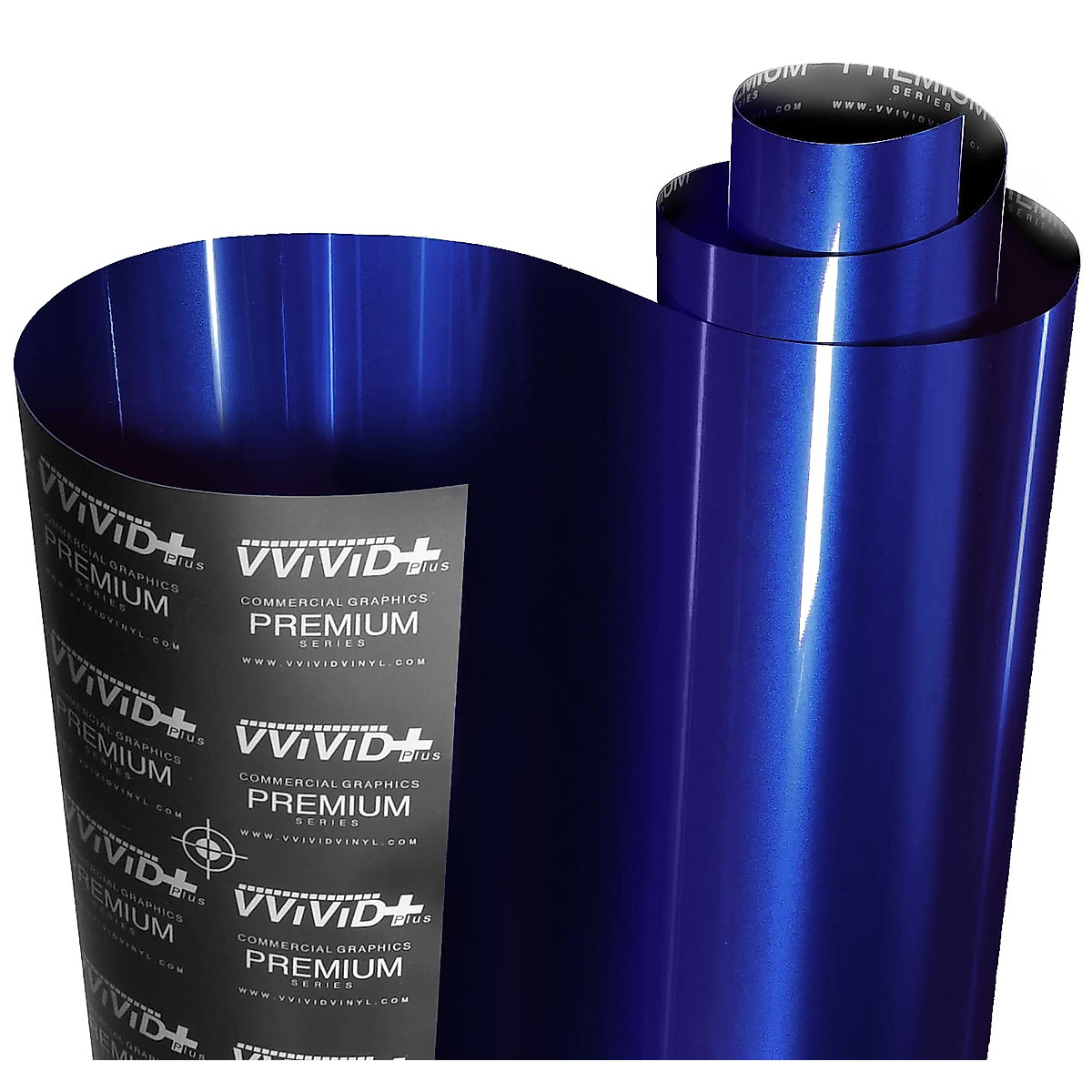 VViViD+ Ultra Gloss Neptune Pearl Blue 1.5ft x 5ft Vinyl Car Wrap Premium Paint Replacement Film Roll with Nano Air Release, Stretchable Cap Liner, Self Adhesive, Indoor Outdoor