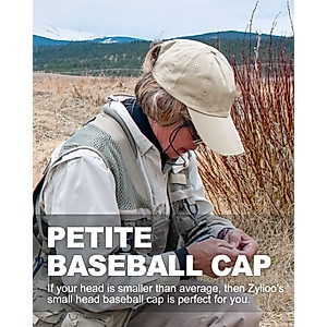 Zylioo Small Head Baseball Cap,Extra Small Gym Cap for Unisex,Petite Baseball Hats for Small Heads