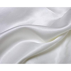 Wantschun Womens Satin Silk Sleepwear Long Pajamas Pants Nightwear Loungewear Pj Bottoms Trousers White US Size XL