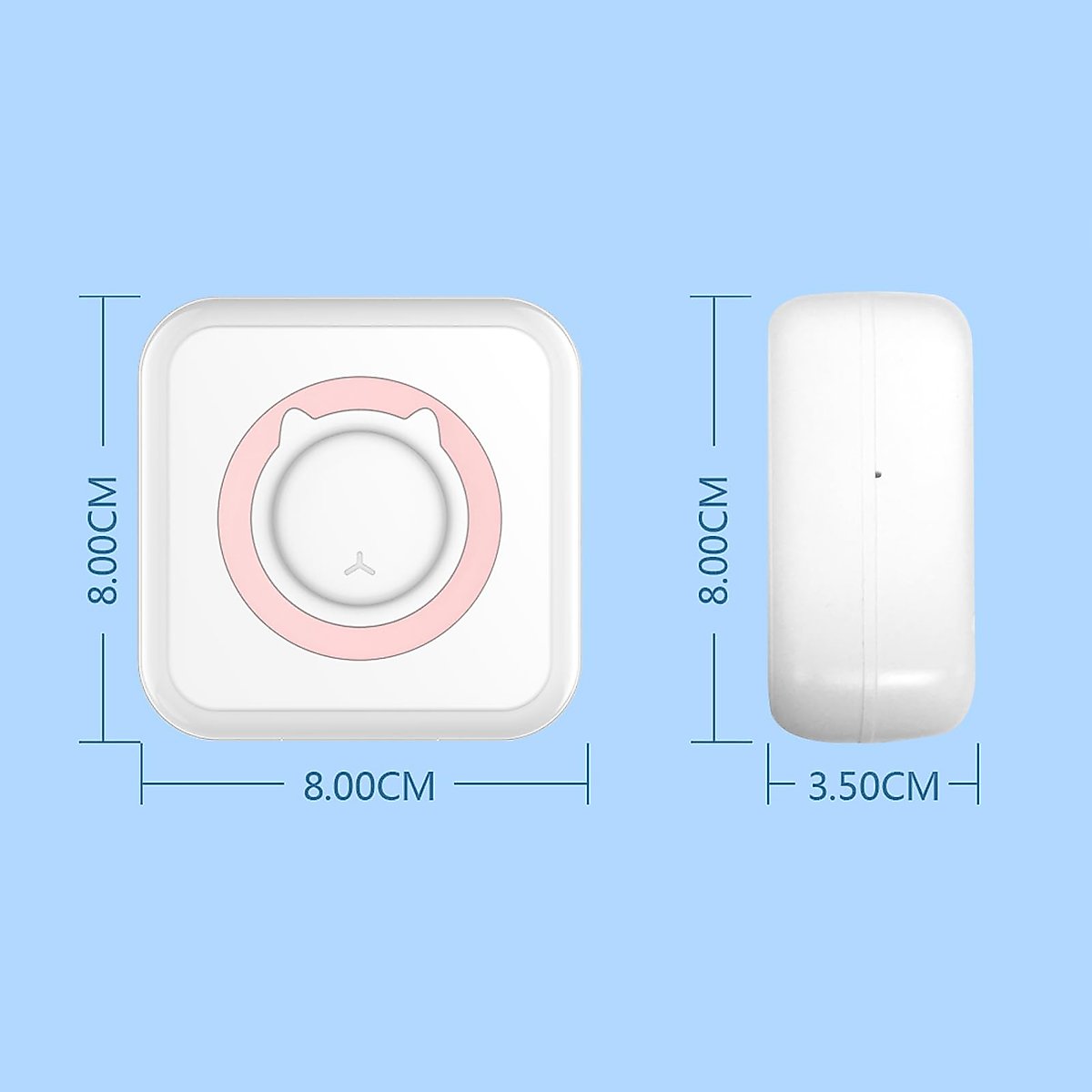 MIGYKO All-in-one Photo Printer Multifunction Portable Printer Wireless Instant Mini Printer Support BT Connection for Smartphone with 11 Paper Rolls 57mm Compatible with iOS Android