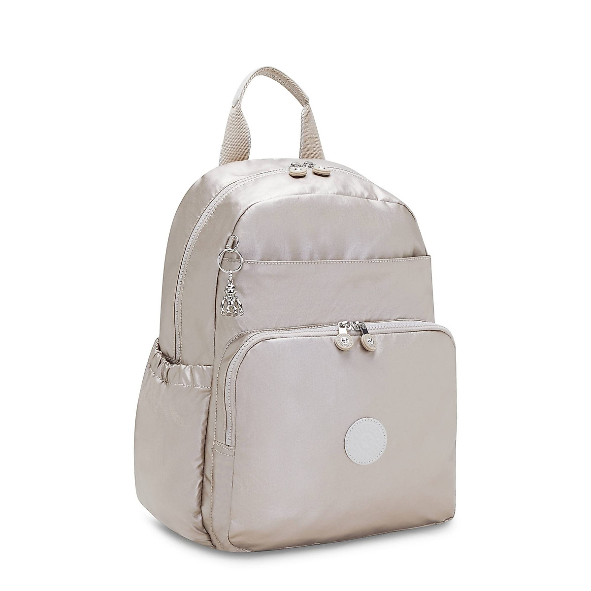 Kipling Maisie Metallic Diaper Backpack Metallic Glow
