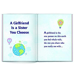 Blue Mountain Arts Little Keepsake Book"A Girlfriend Is a Sister You Choose" 4 x 3 in. Perfect Sentimental Pocket-Sized Gift Book for Women's Friendship, Birthday, or"Thinking of You"