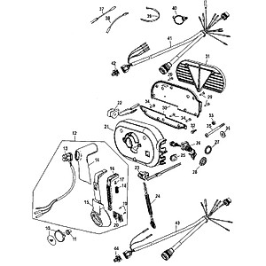 Mercury Marine New OEM Side Mount Remote Control & Trim, 20" 8-Pin, 8M0138641
