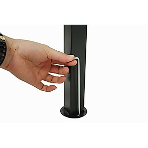 8'X5' Grill Gazebo Canopy, Grill Tent for Outdoor Grill, Double Tiered BBQ Gazebo with Steel Frame, Two Shelves, Nine Hooks and A Bottle Opener, Small Grill Shelter for Backyard, Patio (Brown)