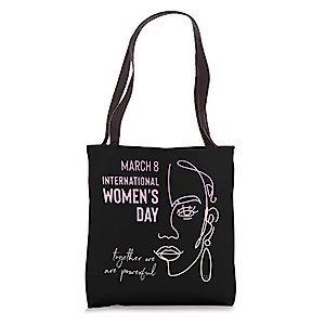 International Women's Day, March 8, Black Pride Feminist Tote Bag