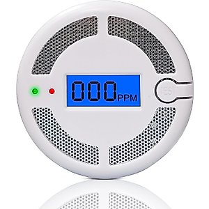 Carbon Monoxide Detector with LED Digital Display, Portable Carbon Monoxide Alarms for Home, CO Alarm with UL2034, Replaceable Batteries (Batteries NOT Included),1 Pack
