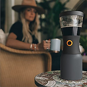 Asobu Coldbrew Portable Cold Brew Coffee Maker With a Vacuum Insulated 1 Liter Stainless Steel 18/8 Travel Carafe Bpa Free (Smoke)