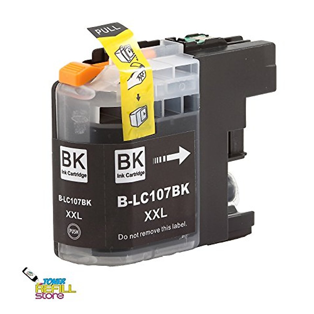 10 Pack - Toner Refill Store Compatible Brother LC107BK LC105C LC105M LC105Y Replacement Ink Cartridges for the Brother: MFC-J4310DW, MFC-J4410DW, MFC-J4510DW, MFC-J4610DW, MFC-J4710DW. Page Yield: 1,200 pages at 5% page coverage per page, per Ink Cartrdi