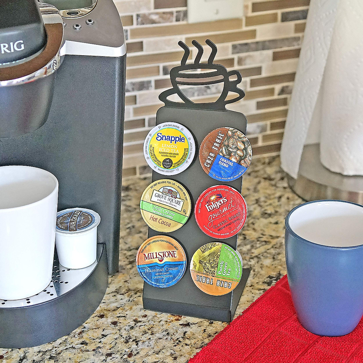 Coffee Pod (K-Cup) Storage Rack, Holds up to 6