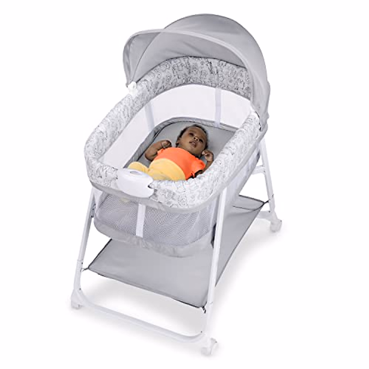 Bright Starts Disney Baby Winnie The Pooh - Slumber Party Soothing Bassinet with Vibrations, Ages 0-5 Months