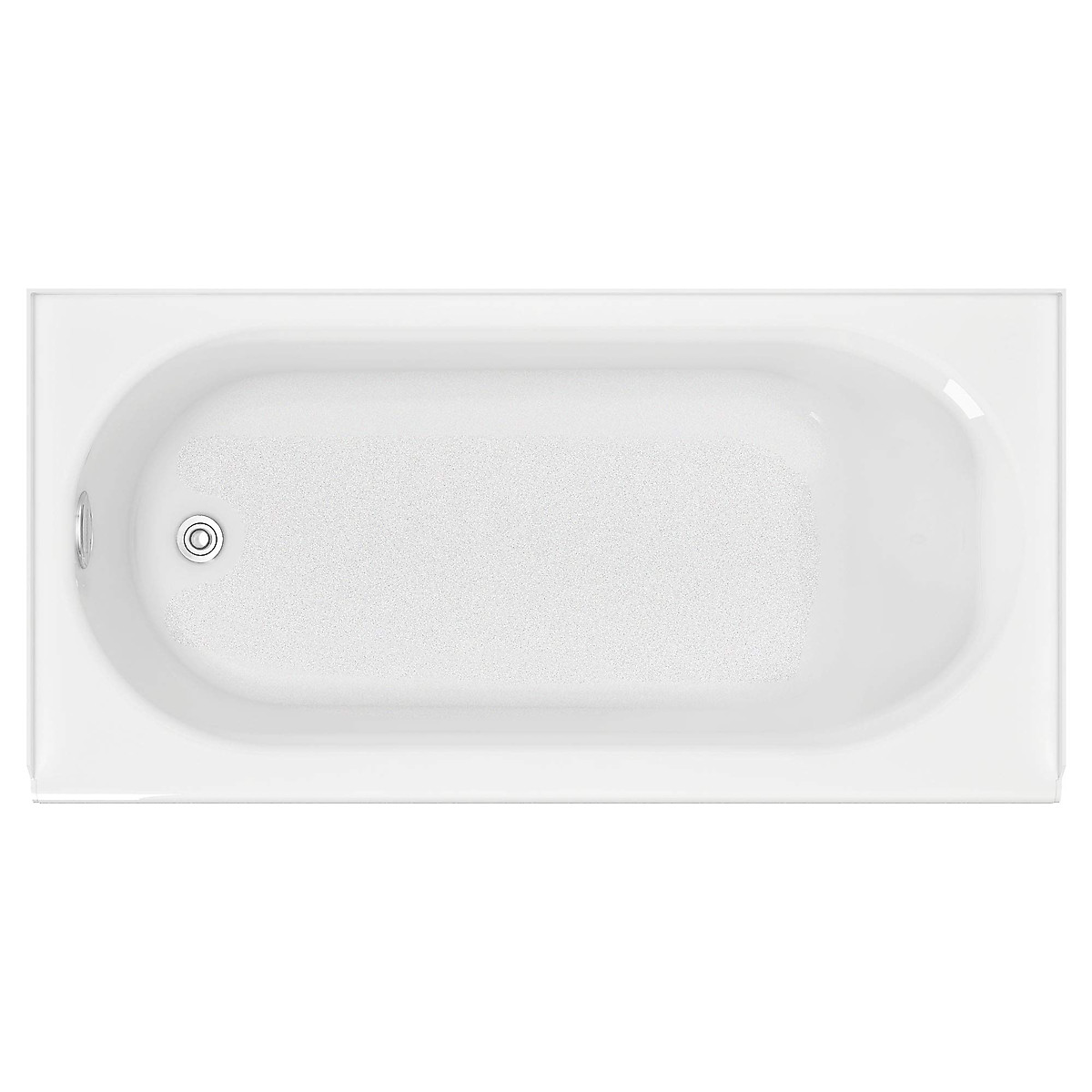 American Standard 2392202ICH.020 Princeton 60 in. x 30 in. Americast Above-Floor Rough-In Bathtub with Left Drain and Built-In Overflow, White