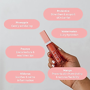 Caley Cosmetics Probiotic Lip Oil Gloss (Island Blossom)