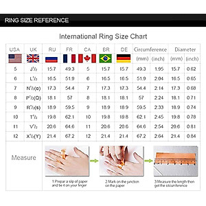JESMING 3D Rose Ring CZ Simulated Diamond Ring Rose Gold Ring Rose Flower Ring for Women (Rose Gold,6)