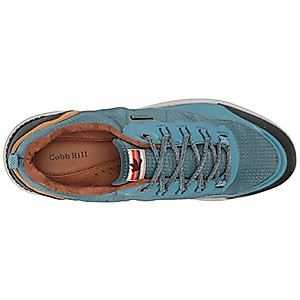 Cobb Hill Women's Skylar Mesh Lace Walking Shoe, Teal Waterproof, 7