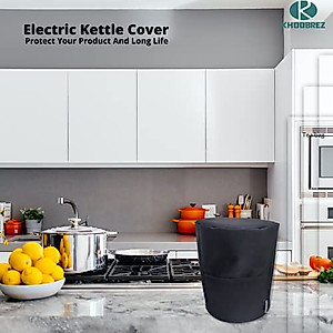 KHOOBREZ Glass Electric Kettle waterproof, Dustproof and Washable Cover EK-MBC(Black)