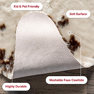 nuLOOM Shaped 6' x 8' SpinClean Machine Washable Stain-Resistant Area Rug Medium Profile for Living Room, Bedroom, and Dining Room, Marcia Brown