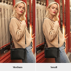 S-ZONE Small Genuine Leather Top Handle Handbags for Women Shoulder Bag Crossbody Purse