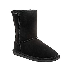 BEARPAW Women's Emma Short Boot,Black II,10 M US