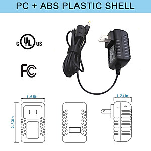 DC 12V 2A Power Supply, 12Vdc 2Amp AC Adapter 100V-240Vac to DC 12 Volt 0-2 Amp Wall Charger for LED Strip Light, CCTV Camera, HUB, Router