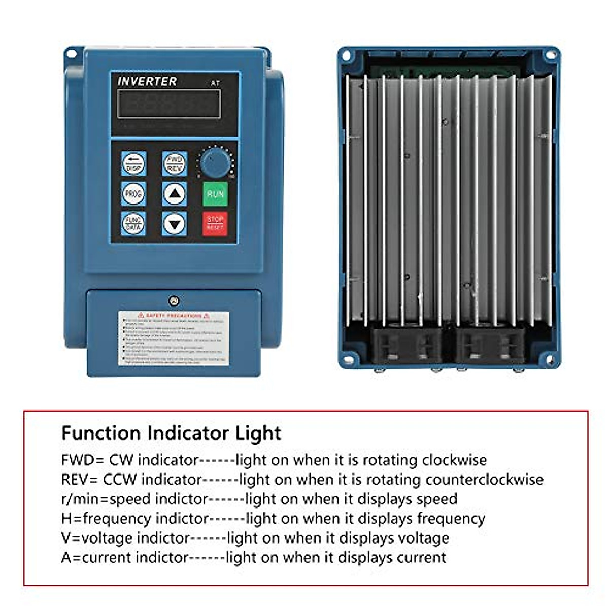 VFD Inverter AC 380V 4kW,Three-phase Variable Frequency Drive Inverter, VFD Speed Controller Inverter for 3-phase Motor