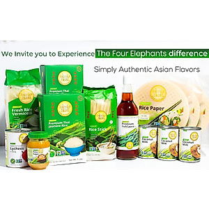 25 Pounds (LBS) Premium Thai Hom Mali Jasmine Rice | Endorsed By Pro Chefs | Four Elephants Brand | DIY Friendly Cooking Instructions Packaging