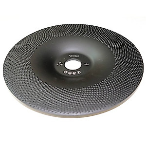 Flexible 7" Diamond Cup Grinding Polishing Disc Wheel with RCD Newest Technology & Rubber Cushioned Body for Universal Purpose (Flexible, 7", 10.6 oz Very Light)