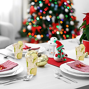 JOLLY CHEF 100 Pack 12 oz Gold Plastic Cups, Disposable Gold Cups,Heavy-duty Clear Plastic Tumblers, Gold Glitter Cups, Disposable Cups for Wedding, Thanksgiving, Christmas Party