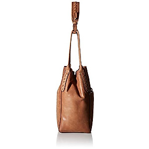 Frye womens Reed Zip Leather hobo handbags, Tan, One Size US