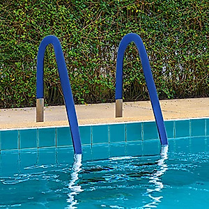 Frantie Swimming Pool Handrail Cover, 8 Feet Zipper Slip Resistant Rail Grip for Swimming Pool Hand Railing Cover