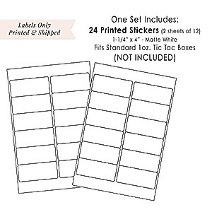 Wedding Favors Tic Tac LABELS Mint To Be, Bridal Shower Favor, Engagement Party Favor, Greenery Leaf - Set of 24 Labels