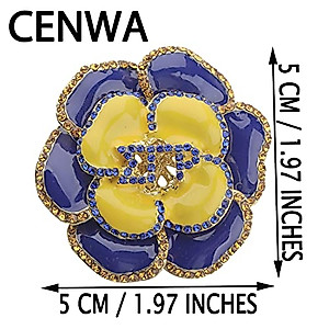 CENWA Sigma Gamma Rho Sorority Brooch Pin 1922 Sorority Gift Sorority Jewelry Gift (Sigma Flower pin)
