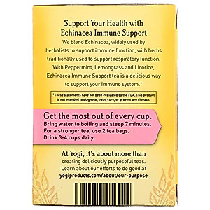Yogi Tea, Echinacea Immune Support, 16 Count