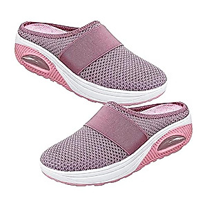 Kumprohu Orthopedic Shoes - Womens Breathable Shoes Sneakers | Orthopedic Walking Shoes with Air Cushion and Slip-On Sandals for Shopping, Working, Yoga Walking Pink