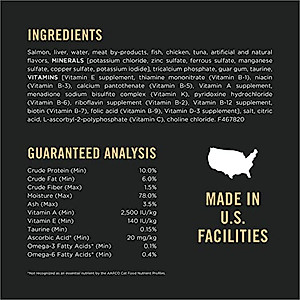 Purina Pro Plan Pate High Protein Senior Wet Cat Food, SENIOR 11+ Salmon & Tuna Entree - (24) 3 oz. Pull-Top Cans