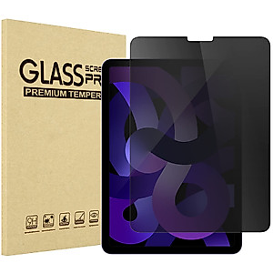 ProCase 1 Pack for iPad Air 5th 2022/ Air 4th 2020/ iPad Pro 11 4th 2022/ 3rd 2021/ 2nd 2020/ 1st 2018 Privacy Screen Protector, Anti-Spy Tempered Glass for 10.9 iPad Air 5 4 / iPad Pro 11" 4 3 2 1