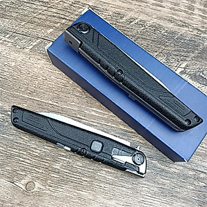 7.7" Assisted Open Folding Pocket Knife,Button Lock EDC Utility Knife for Camping, Hunting, Hiking, Fishing, Indoor and Outdoor Activities Gifts