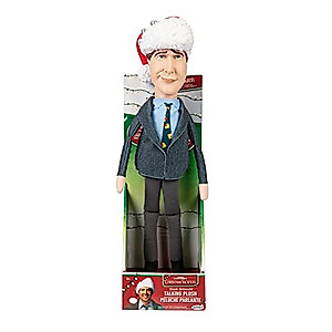 Jakks Holiday Clark Griswold Talking Plush with 16 Phrases, 12 Inches Tall, National Lampoon’s Christmas Vacation