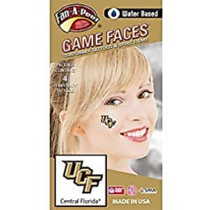 University of Central Florida (UCF) Knights – Water Based Temporary Spirit Tattoos – 4-Piece – Gold/Black UCF Logo