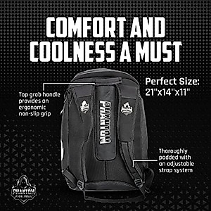 Phantom Pickleball Backpack Professional Tour Bag – 21 x 14 x 11 Inches Large Capacity Pickleball Bag with Padded Straps, Shoe Compartment, Laptop Sleeve – Insulated Backpack for Pickleball Equipment