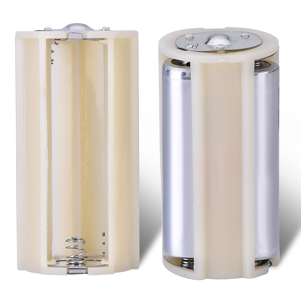 AA to D Battery Case, 10Pcs 3 AA to 1 D Size Series Connection Adapter Converter Battery Holder Case Box