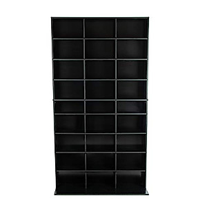 Atlantic Elite XL Media Storage Cabinet – Protect & Organize Prized Music, Movie, Video Games, Collectables & Memorabilia Collections, PN 38408117 in Black