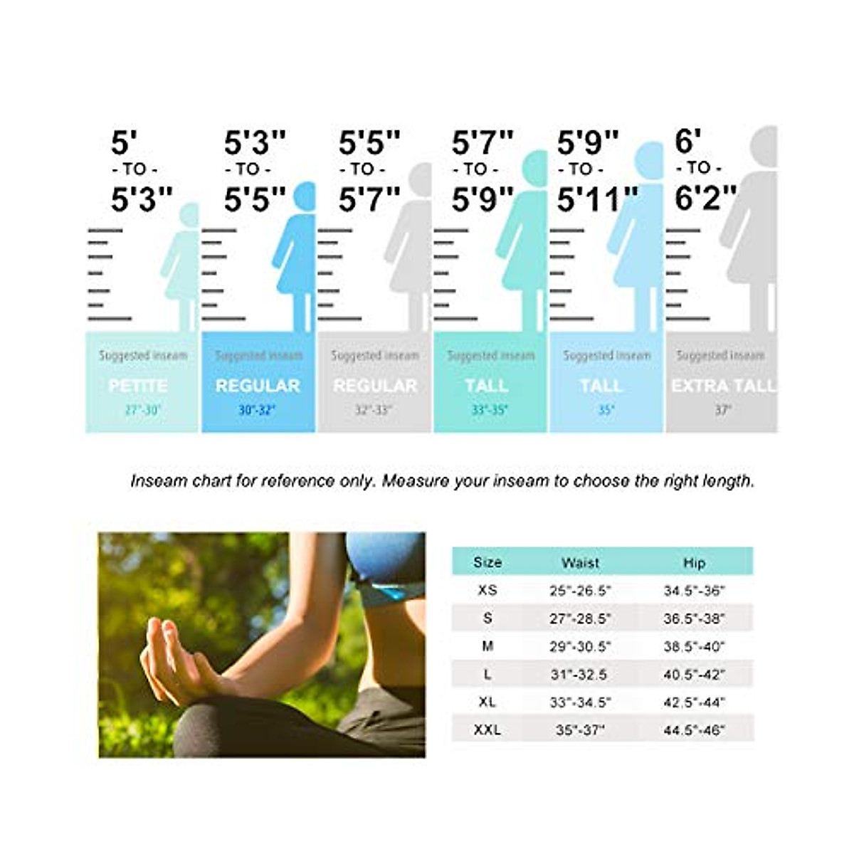 Yogipace 27"/28"/29"/30"/31"/32"/33"/35"/37" Inseam,Petite/Regular/Tall, Women's Bootcut Yoga Pants Long Workout Pants, 27", Black Size XXL