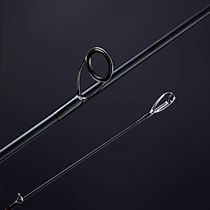 BERRYPRO 7-Feet Casting rods and Spinning rods, 24 Ton Carbon Fiber Baitcasting Fishing Rods - Two Piece Twin-Tip Rods and One Piece Rods (Twin-tip Spinning - 7' M & MH - 2pcs)