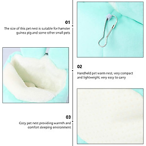 balacoo 1pc Hamster Nest Hamster Sleep Nest Pet Sleep Nest Hamster Sleep House Pet Warm Nest Warm Pet Nest Guinea Pig Nest Mini Pet Nest Warm Hamster House Handheld Pet Den Small Pet Den