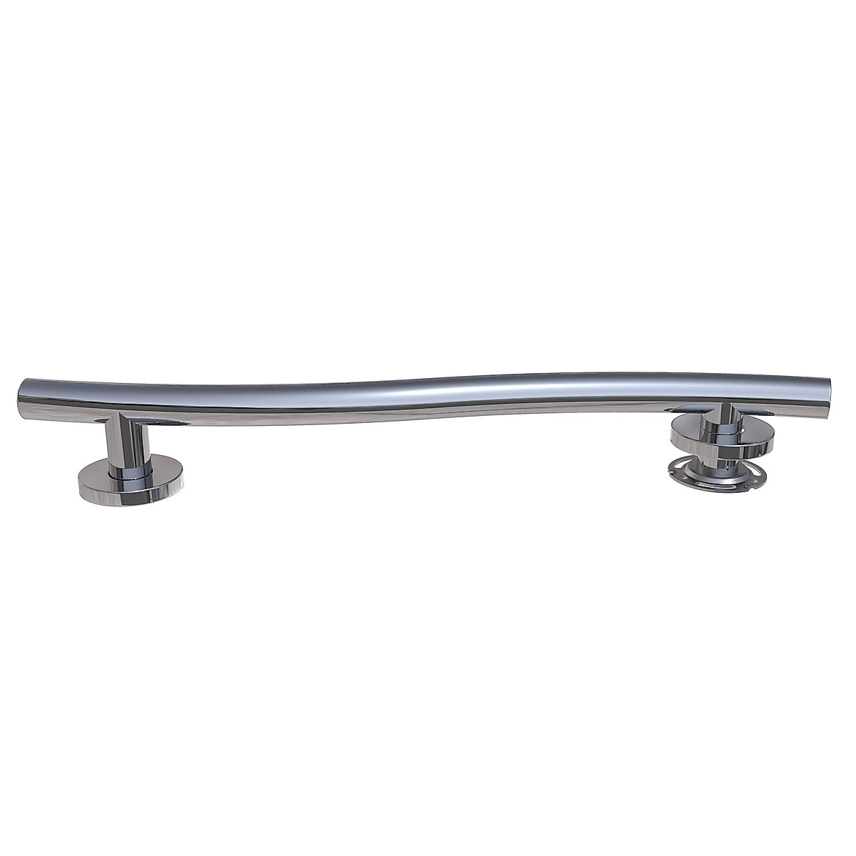 Plumb Pak GB2022-16PC Decorative Stainless Steel Wave Grab Bar, 16-inch, Polished Chrome
