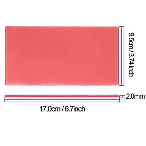 17Pcs Red Dental Wax Sheets, Base Plate Wax for Dentist, 1.3/2mm Thickness Casting Modeling Wax Sheets Supply for Modelling/Filling Oral Care,Denture Lab Equipment (480g)
