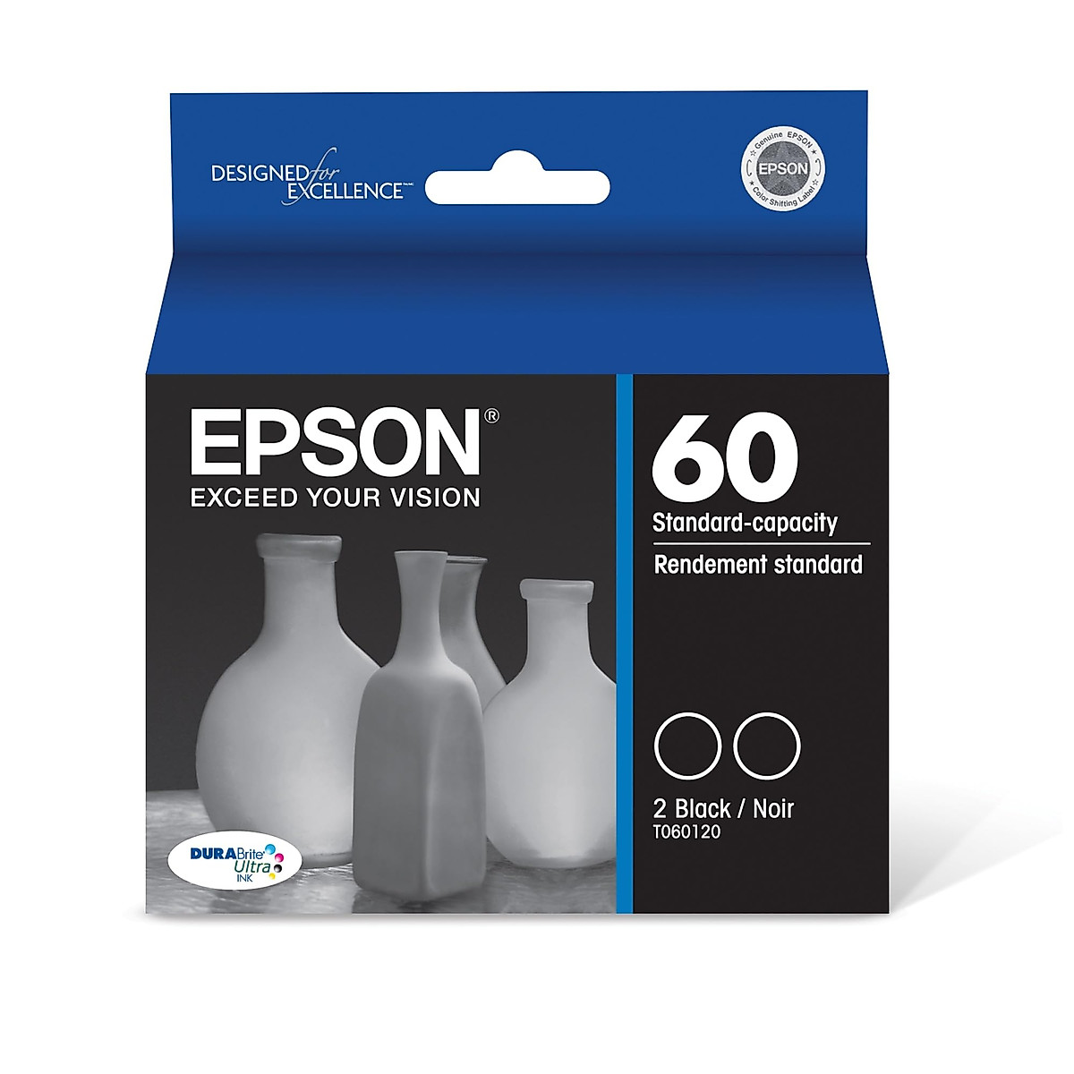 Epson T060120-D2 DURABrite Ultra Dual Black Standard Capacity -Cartridge -Ink
