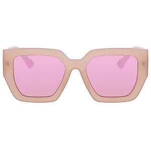 Oversized Square Polarized Sunglasses for Women Trendy Classic Retro Large Frame Black Sunglasses Ladies Shades UV400 Protection